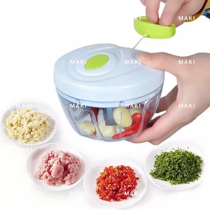 Sharp speedy chopper/shredder/cutter with storage,manual meat/garlic ...