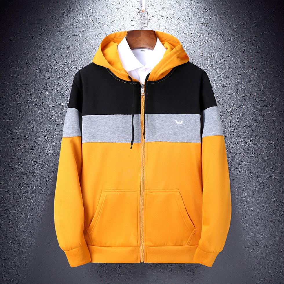 6 color Unisex Stiching Hoodie Jacket Sweater *3006* | Shopee Philippines