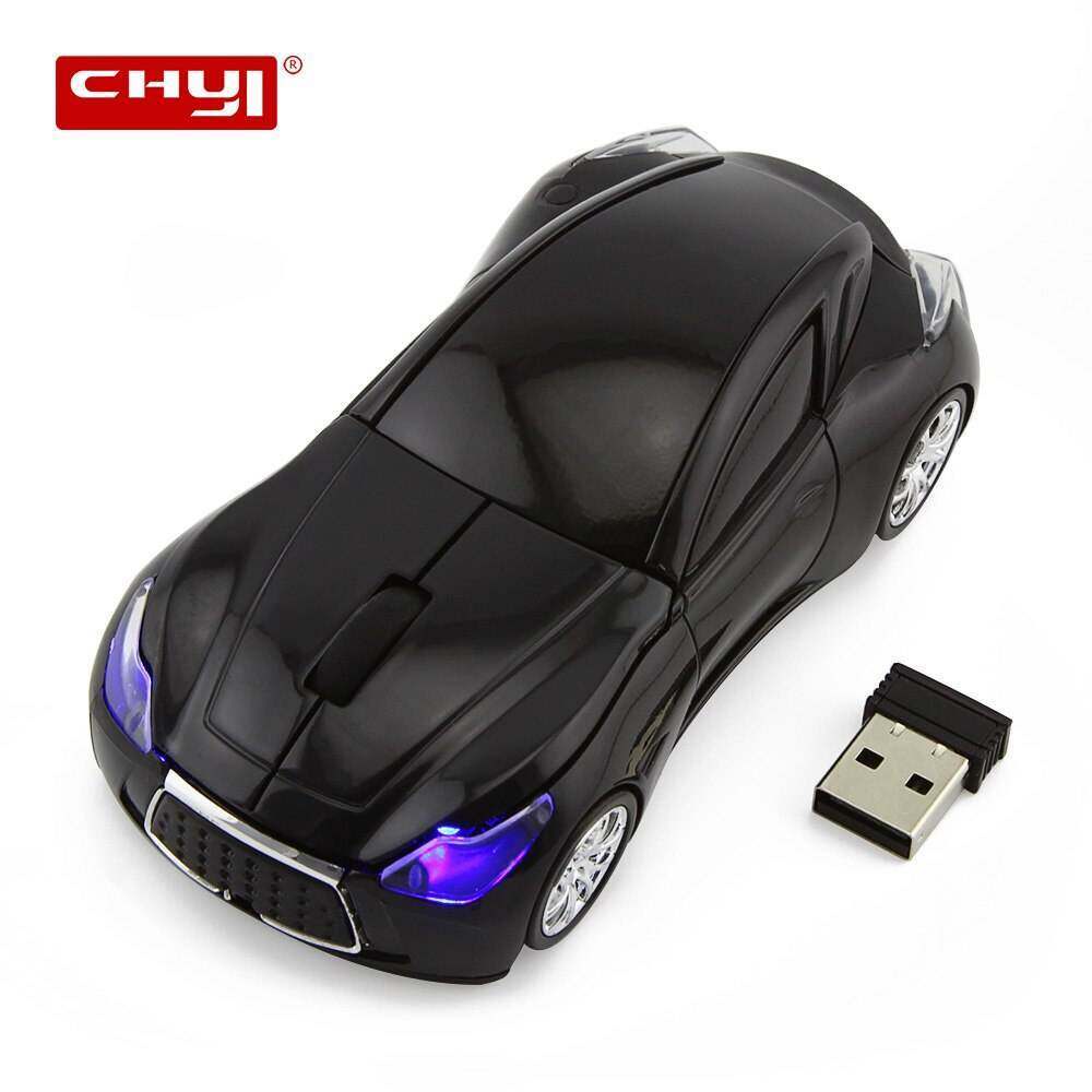 CHYI Wireless Mouse 3D Mini Sports Car Shape USB Optical Mause Portable ...