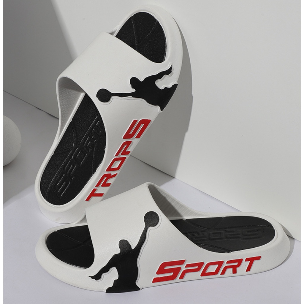 JEIKY. Men's Air Sports Dunk 4CM Thick Sole Slides #ZZ123 (Standard ...