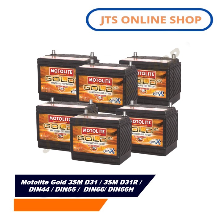 Motolite Gold 3SM D31 / 3SM D31R / DIN44 / DIN55 / DIN66/ DIN66H | Shopee Philippines