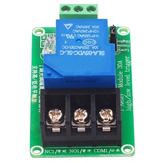 ONE 1 Channel Relay Module 30A with Optocoupler Isolation 5V 12V 24V Supports High and Low Level ...