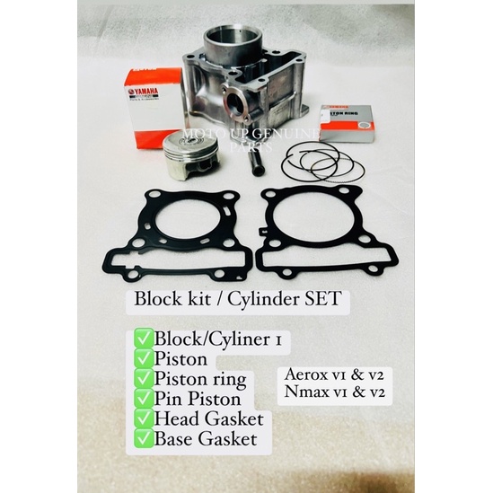 Bore kit Block kit Cylinder set Aerox v1 & v2 Nmax v1 & v2 Yamaha ...