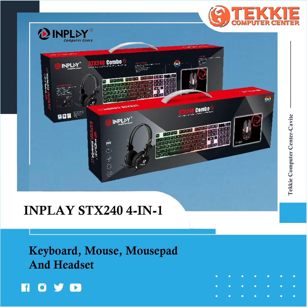INPLAY STX240 COMBO 4-IN-1 (KEYBOARD, MOUSE, MOUSEPAD AND HEADSET ...