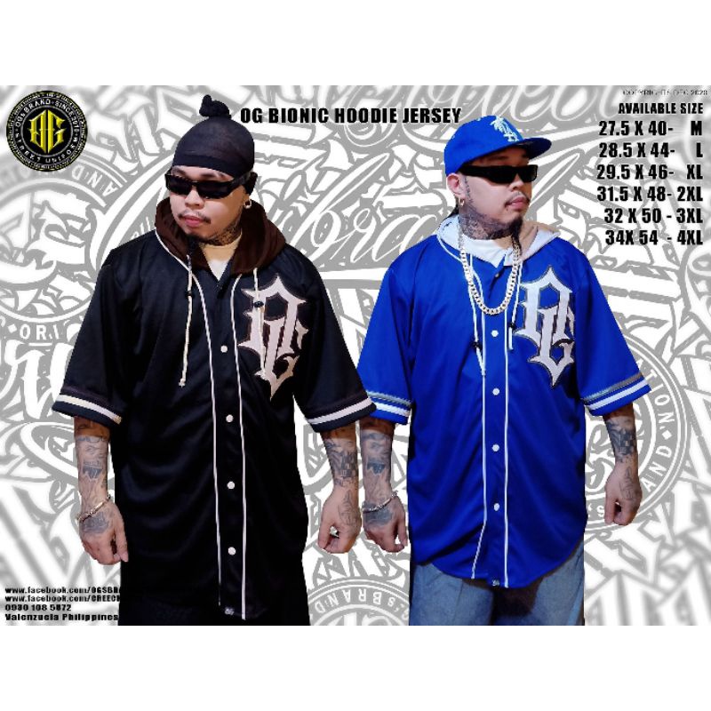 OG BIONIC HOODIE JERSEY OGs Brand | Shopee Philippines