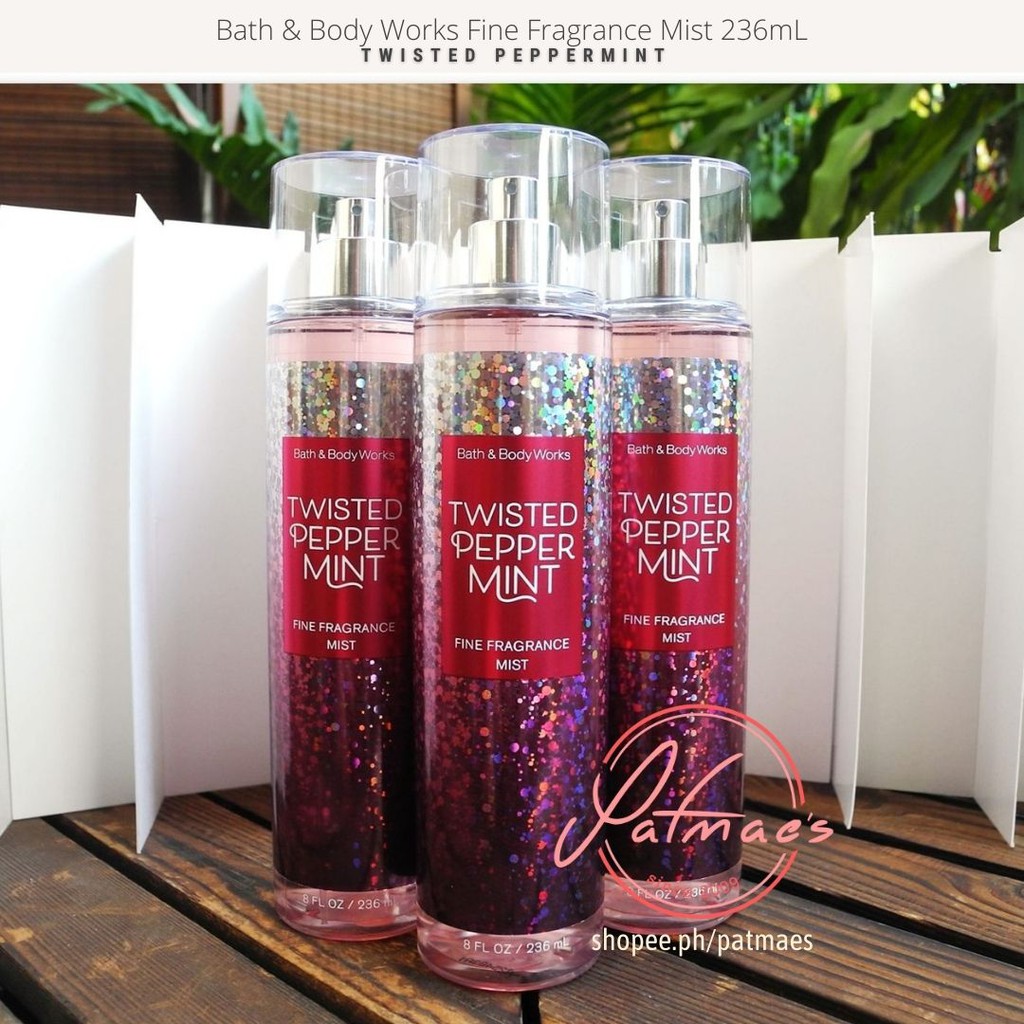 Bath And Body Works Twisted Peppermint Fragrance Mist 236ml Shopee