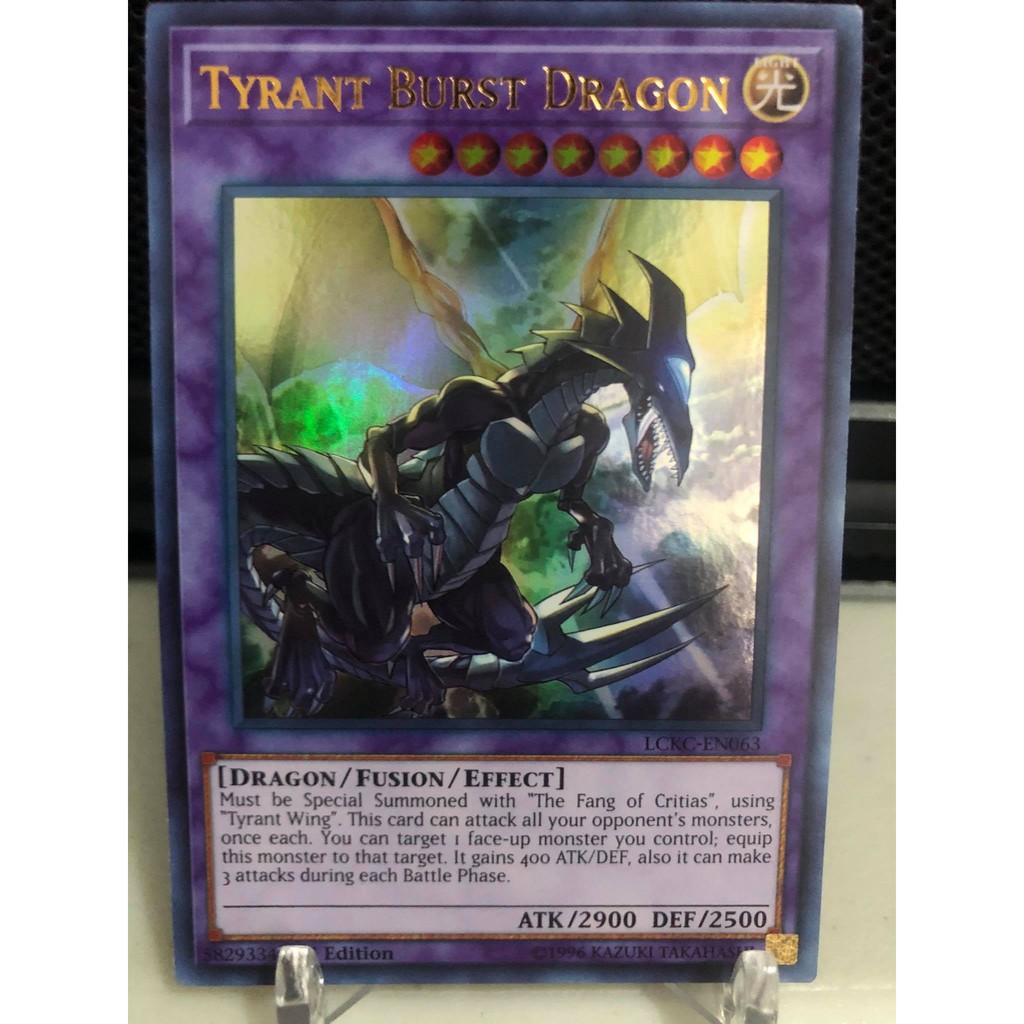 Tyrant Burst Dragon Ultra Rare LCKC 1st edition Yu-Gi-Oh! | Shopee Philippines