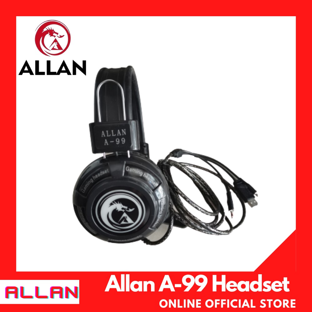 Allan A99 Headset / New Heavy Duty headset / Gaming RGB Headset With ...