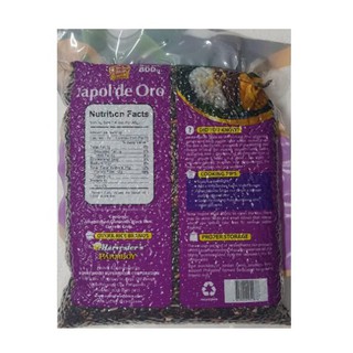 Jordan Farms Tapol de Oro Sweet Glutinous Black Rice 800g | Shopee ...