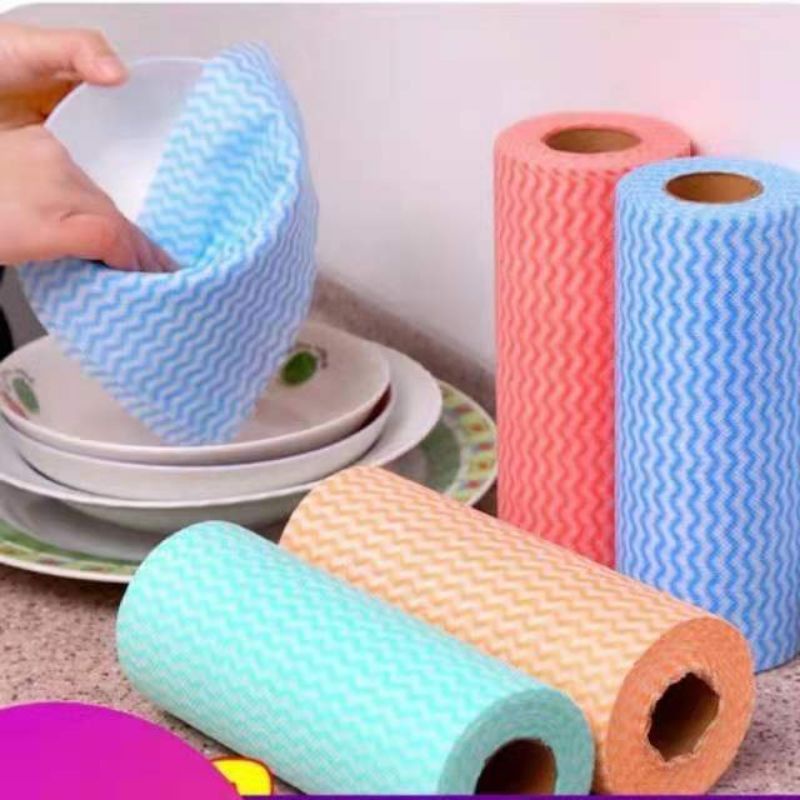 Disposable lazy kitchen rags for wet and dry use(Roll) | Shopee Philippines