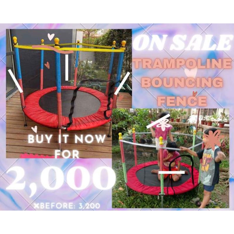 TRAMPOLINE BOUNCING FENCE FOR KIDS AND ADULTS | Shopee Philippines