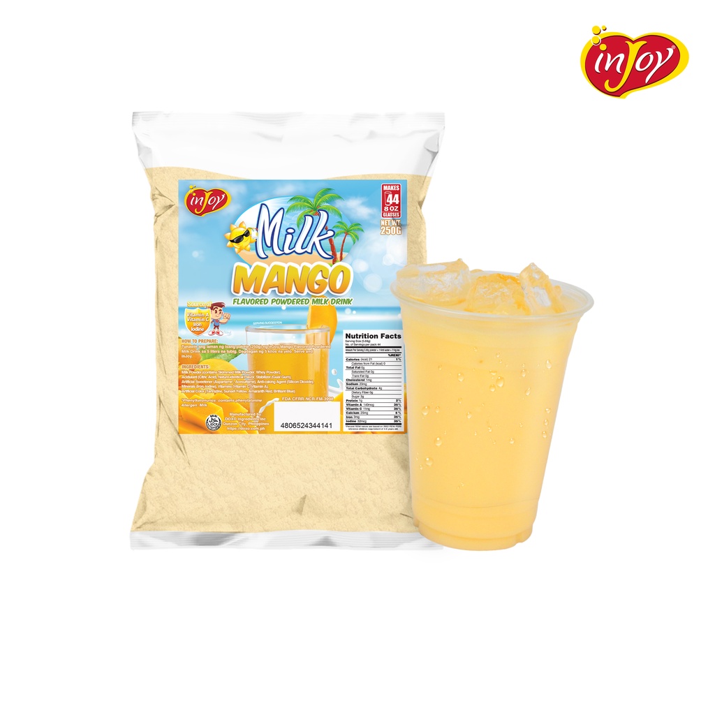 inJoy Milk Mango Palamig 250g | Flavored Powdered Milk Drink | Shopee ...