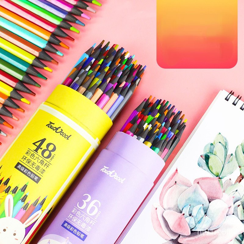 24/36/48 Colors HB Charcoal Pens for Children and Students Painting ...