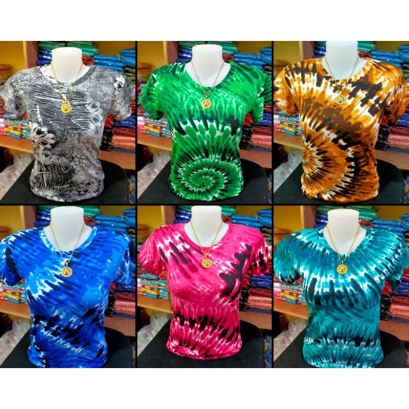 DAILY BASIC BLOUSE FOR WOMEN (TIEDYE) | Shopee Philippines