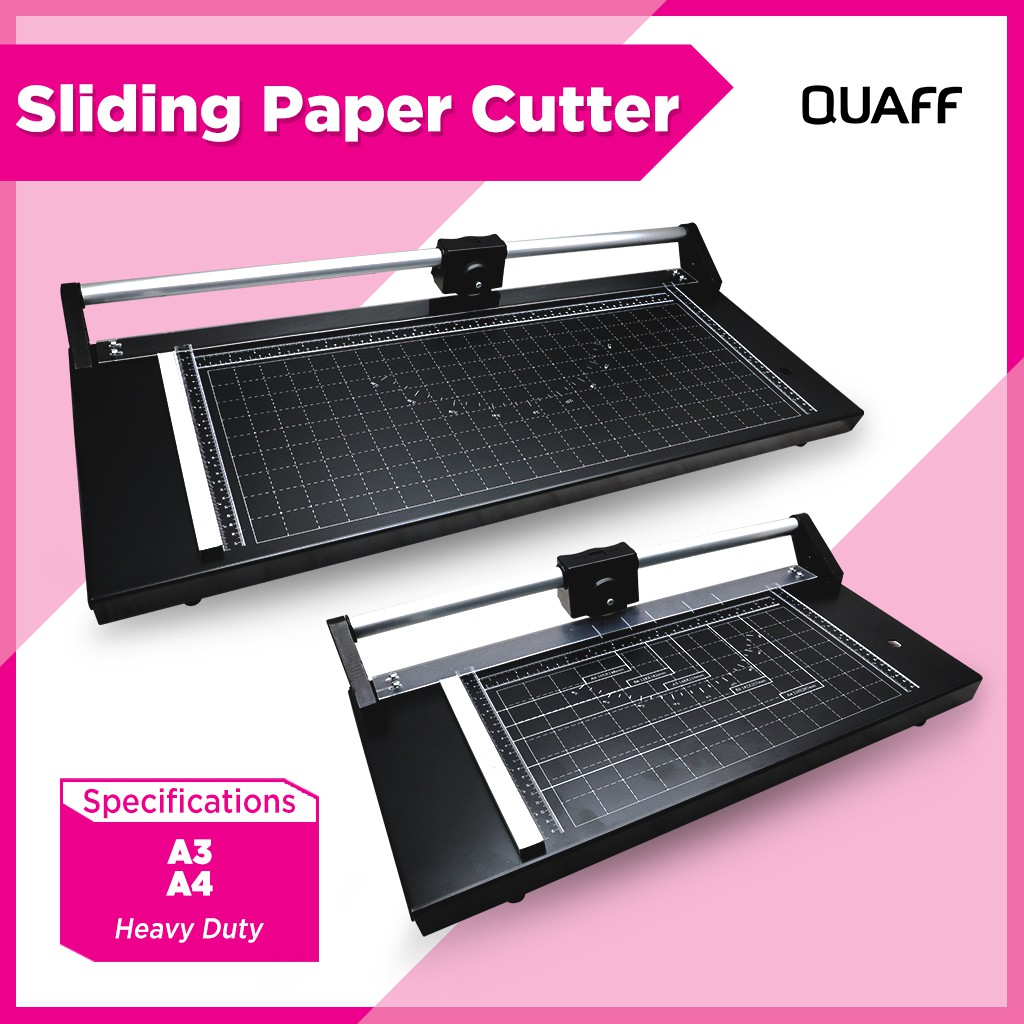 QUAFF Sliding Cutter Paper Cutter A4 // A3 size Heavy Duty | Shopee ...