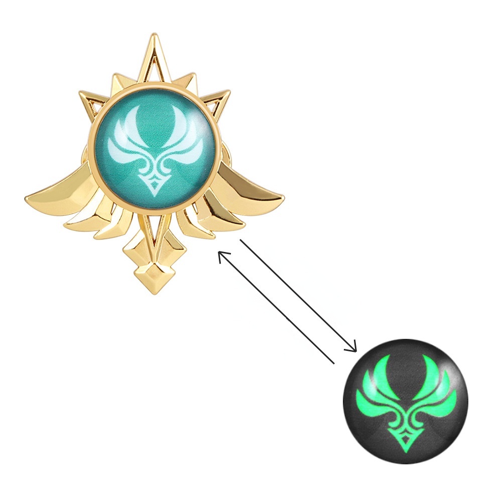 Genshin Impact Eye of God 7 Elements Anemo Geo Electro Dendro Hydro ...