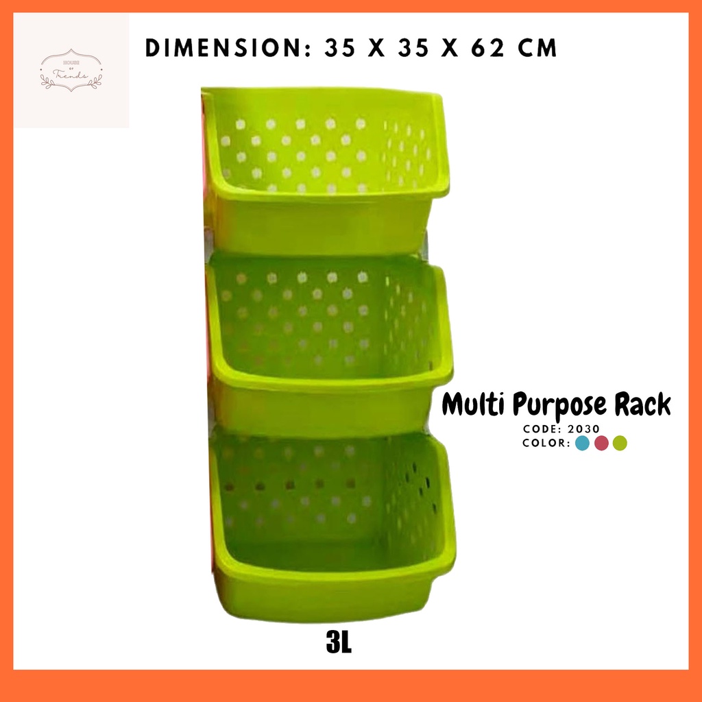 3 LAYER PLASTIC MULTI PURPOSE RACK | Shopee Philippines