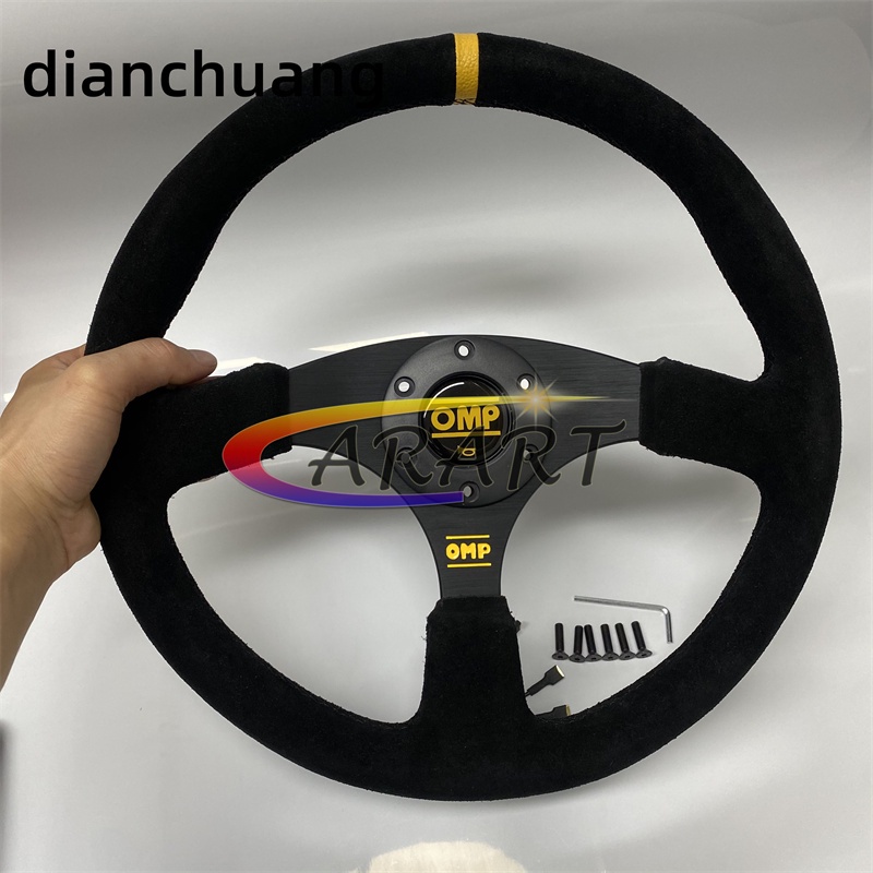OMP modified racing 14 "350mm flat drift steering wheel / Suede ...