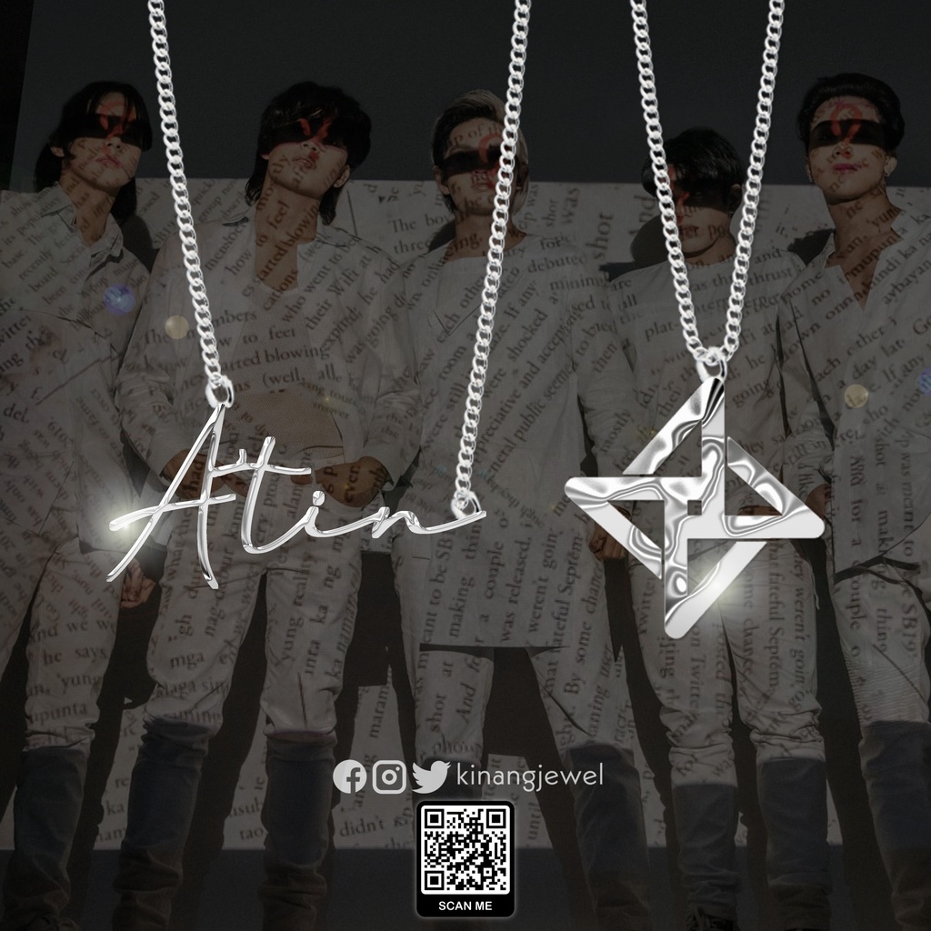 Kinang: "A'tin" Necklace (SB19 inspired, SB19 Fandom Logo, ATIN ...