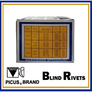 Blind Rivets 1/8” x 1/2" PICUS Brand | Shopee Philippines