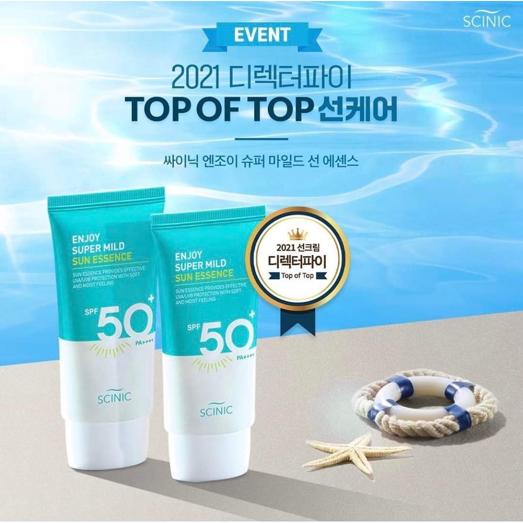 SCINIC Enjoy Super Mild Sun Essence SPF 50+ 50ml | Shopee Philippines