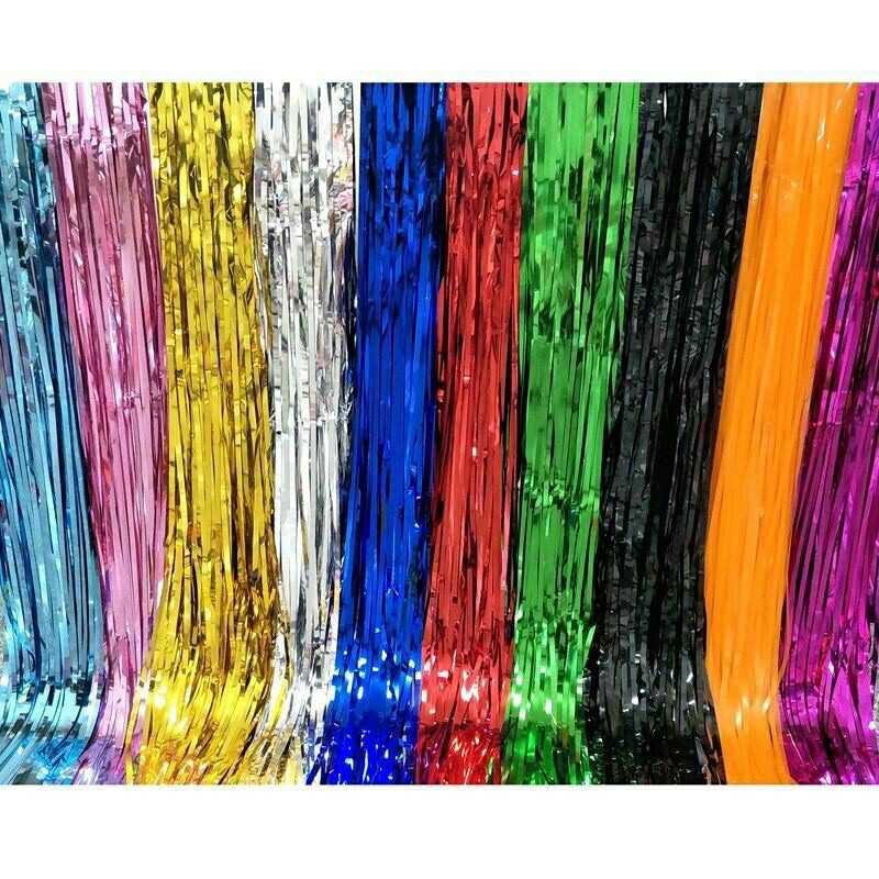 Metallic Foil Curtain Backdrop (1 meter x 2 meters) | Shopee Philippines