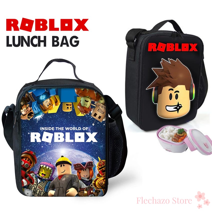 Portable Roblox Lunch Bag Children Anime Game Thermal Lunch Bag ...