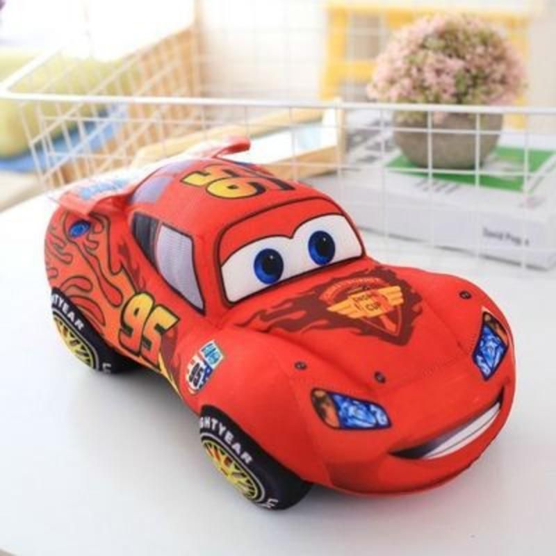 Disney Cars Lightning McQueen Plush Toy Stuffed Ragdoll Car Ornament ...