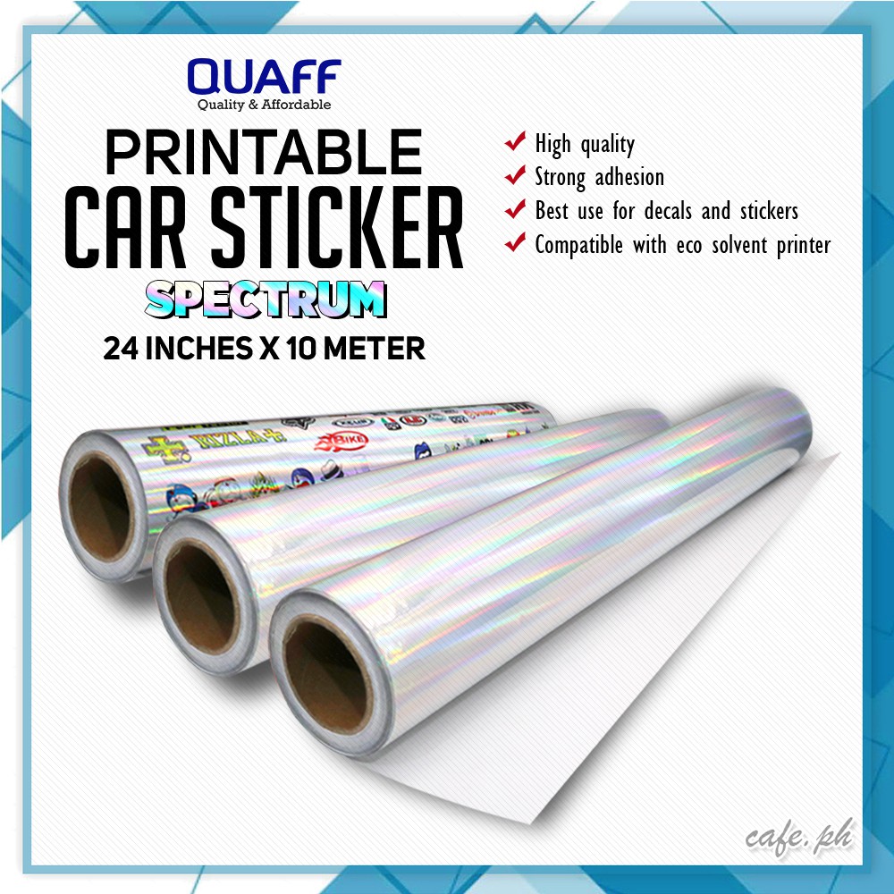 1-Roll QUAFF Eco Solvent Printable Car Sticker Spectrum | Honeycomb ...