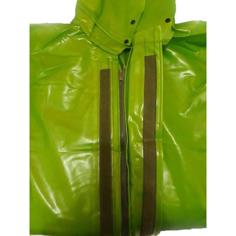 Vulcanized Rain Coat (Green Kapote) Free size | Shopee Philippines