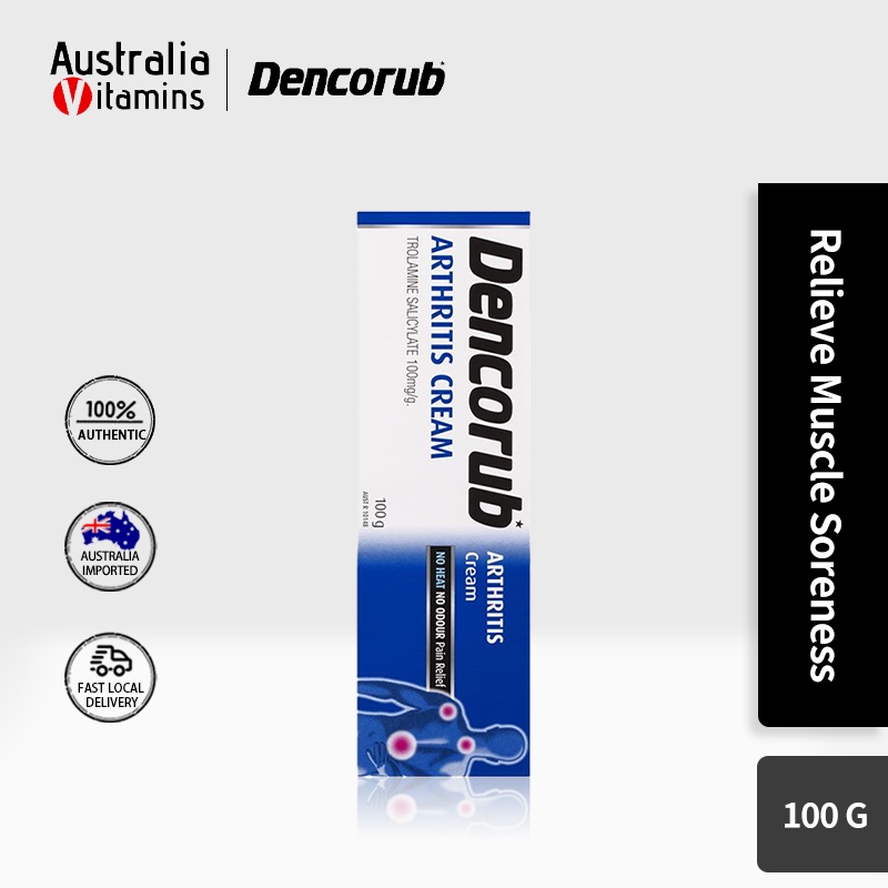 Australia Dencorub Arthritis Cream Relief Muscle Ache Pain 100g ...