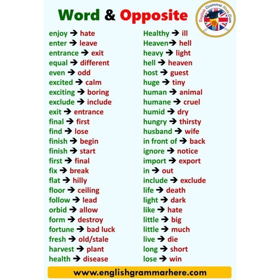 LAMINATED OPPOSITE CHART 1 PC. | Shopee Philippines