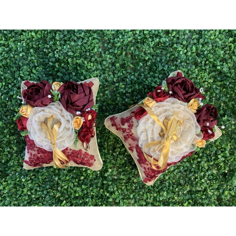 Wedding Pillows Accessories (Arrhae and Ring) | Shopee Philippines