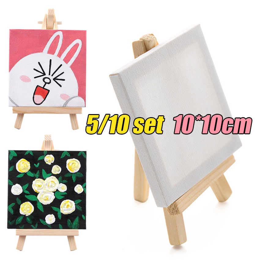 5/10 Set Mini Display Wooden Easel Canvas Painting Easel Artist Easel ...