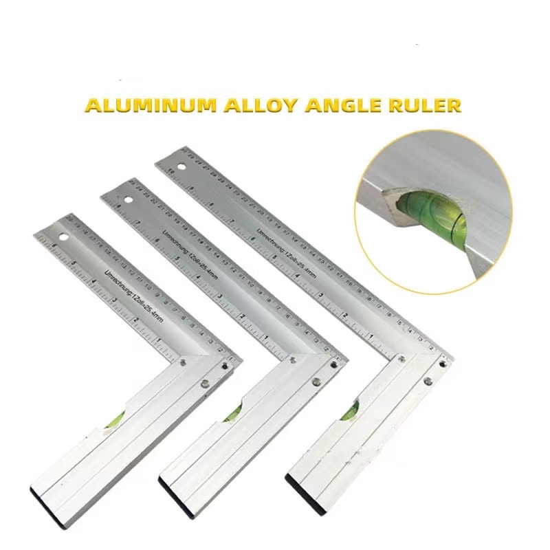 Aluminum Squala L-square Angle Square With Level Bar | Shopee Philippines