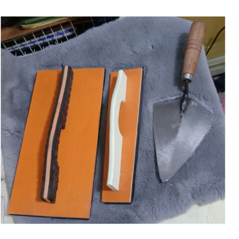 Cement Trowel and Plastering Trowel Rodela Rubber Set | Shopee Philippines