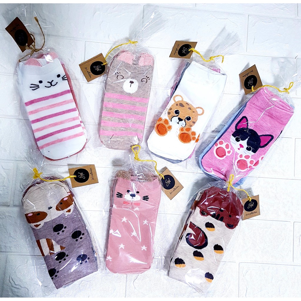 Korean ICONIC CUTE SOCKS for Women Woman Lady Teens Ankle Medyas ...