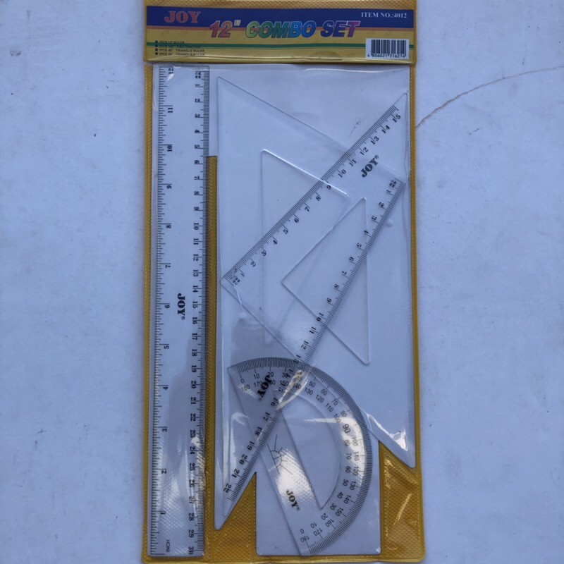 Joy Ruler Set 4in1 12inches | Shopee Philippines