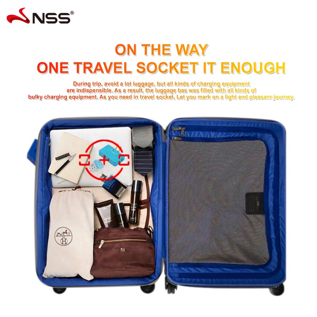 NSS Outlet Extension Power Adapter Socket Three Plug Extension Adaptor ...