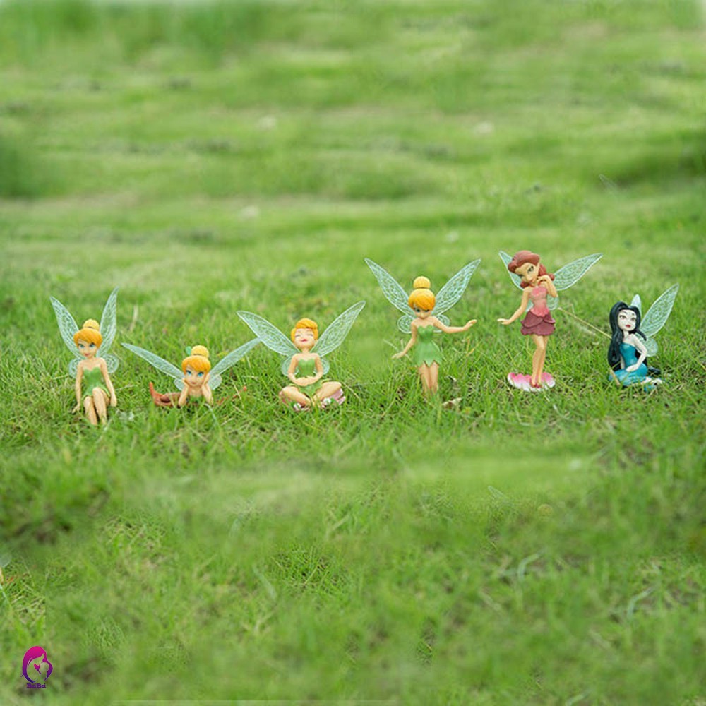 6pcs/set Tinkerbell Tinker Bell Fairy PVC Action Figure Toys | Shopee ...