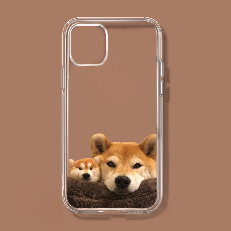 Cute Shiba Inu for iPhone Xs MAX XR 78plus Simple Transparent Airbag ...