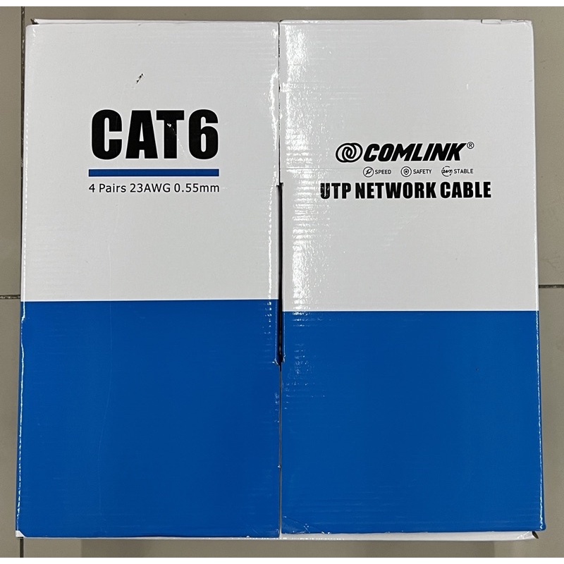 COMLINK PURE COPPER INDOOR CAT6 UTP CABLE 305M | Shopee Philippines