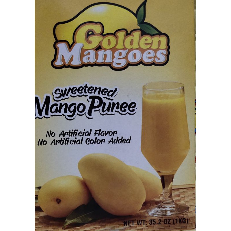 Golden Mango Puree sweetened 1000g | Shopee Philippines