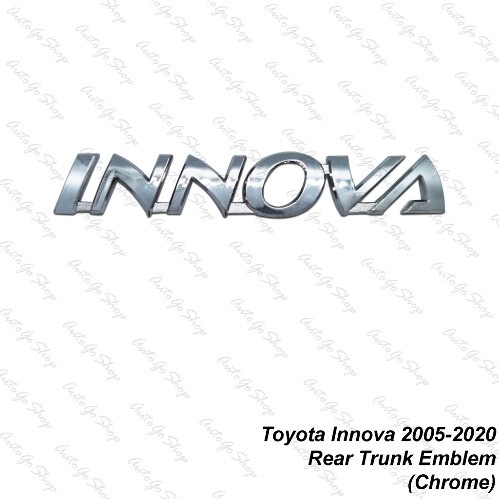 Toyota Innova 2005-2022 Rear Trunk Emblem (Chrome) | Shopee Philippines