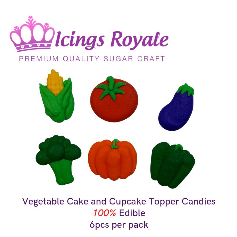 Assorted Vegetables Edible Cake and Cupcake Topper Candies | Shopee ...