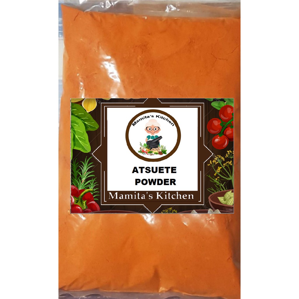 ATSUETE POWDER / ANNATTO POWDER 50 GRAMS, 100 GRAMS,250 grams ,500 ...