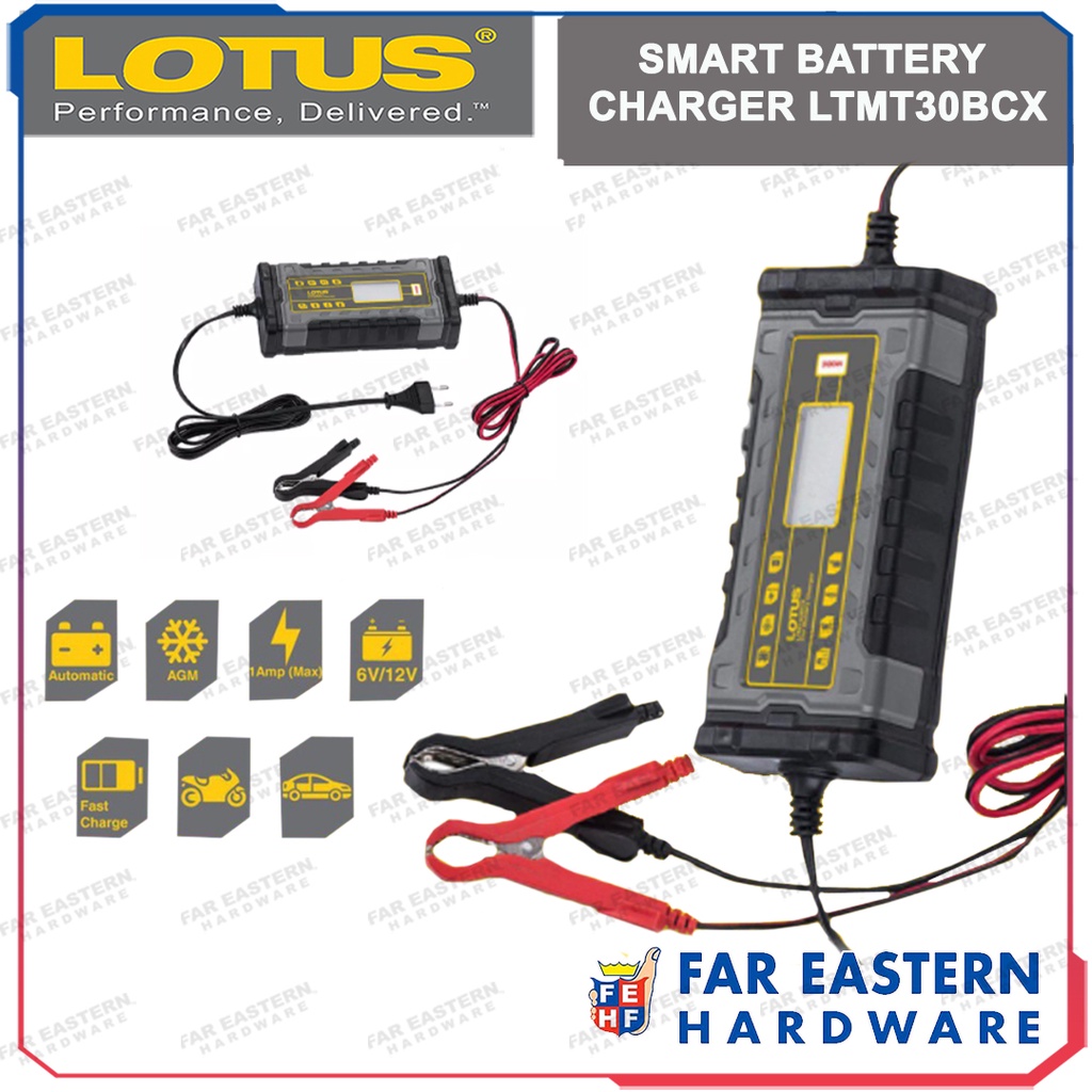 LOTUS Smart Car Battery Charger LTMT30BCX LTVAR | Shopee Philippines