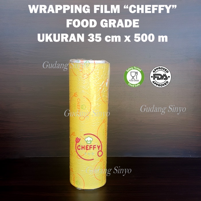 Plastic Wrapping / Cling Wrap Cheffy Foor Grade Width 35 cm | Shopee ...