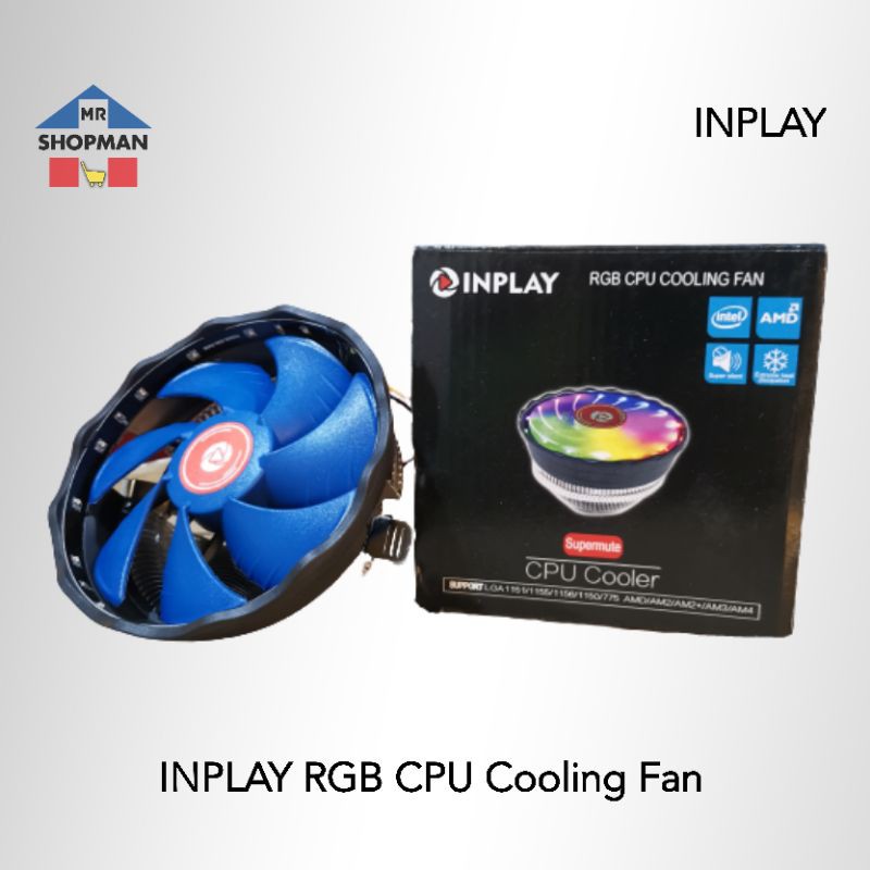 INPLAY CPU Cooler Fan RGB LF01 | Shopee Philippines