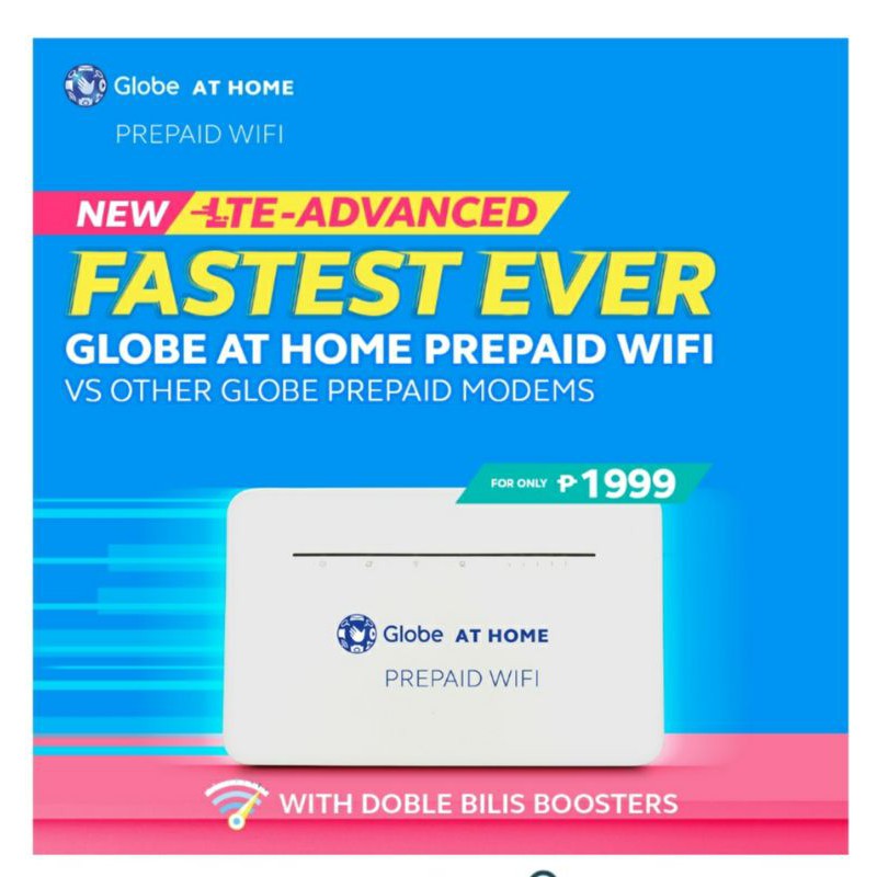Globe At Home Prepaid Wifi | LTE Advanced| Modem | Router| CAT7/Dual ...